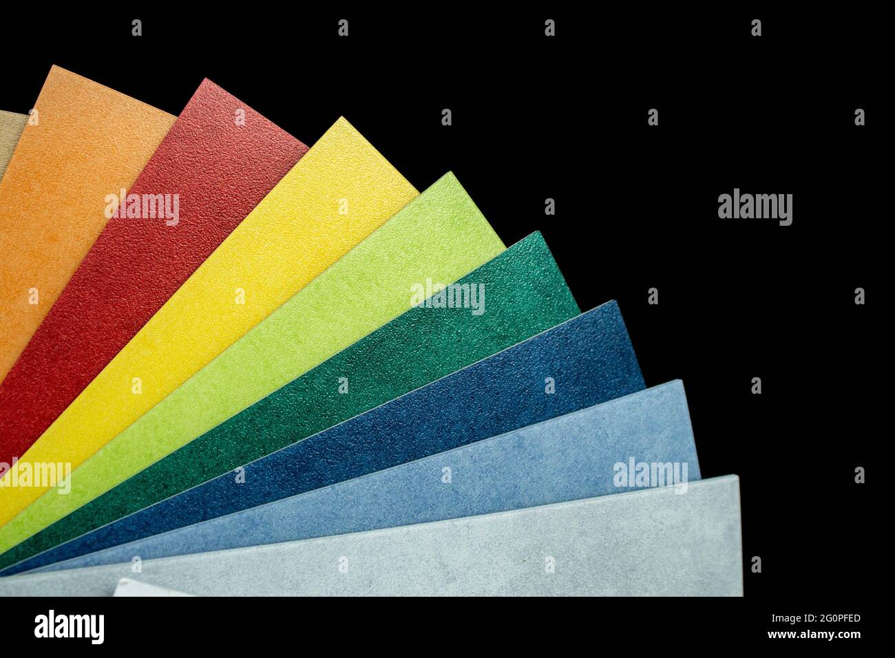 Choice of flooring. Samples of linoleum in different colors. Chopped ...