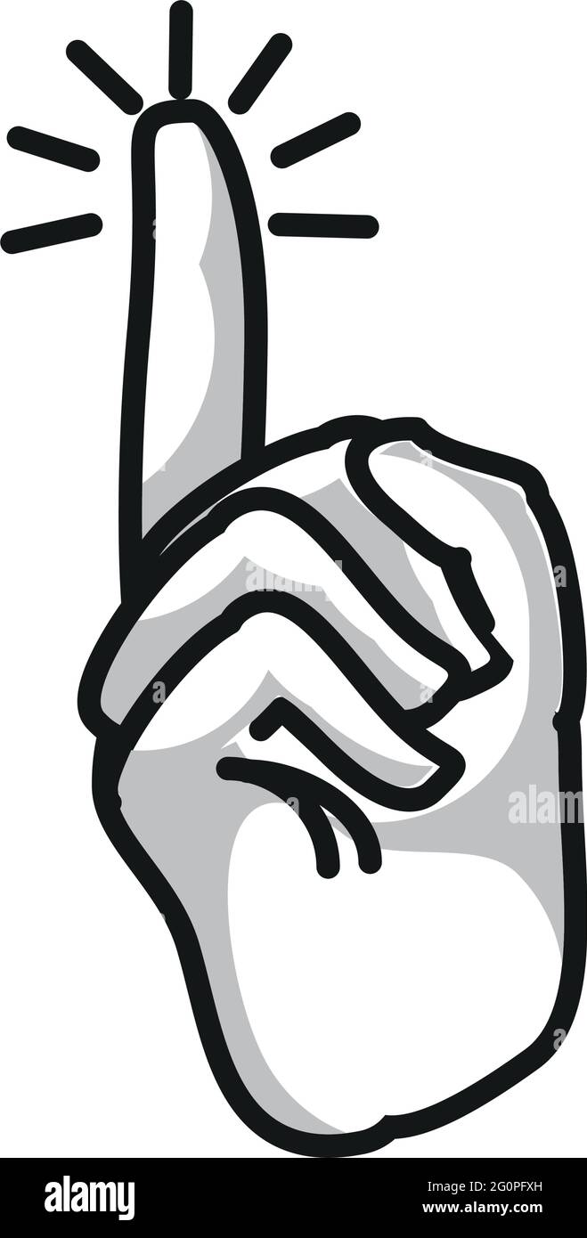 index finger up Stock Vector Image & Art - Alamy
