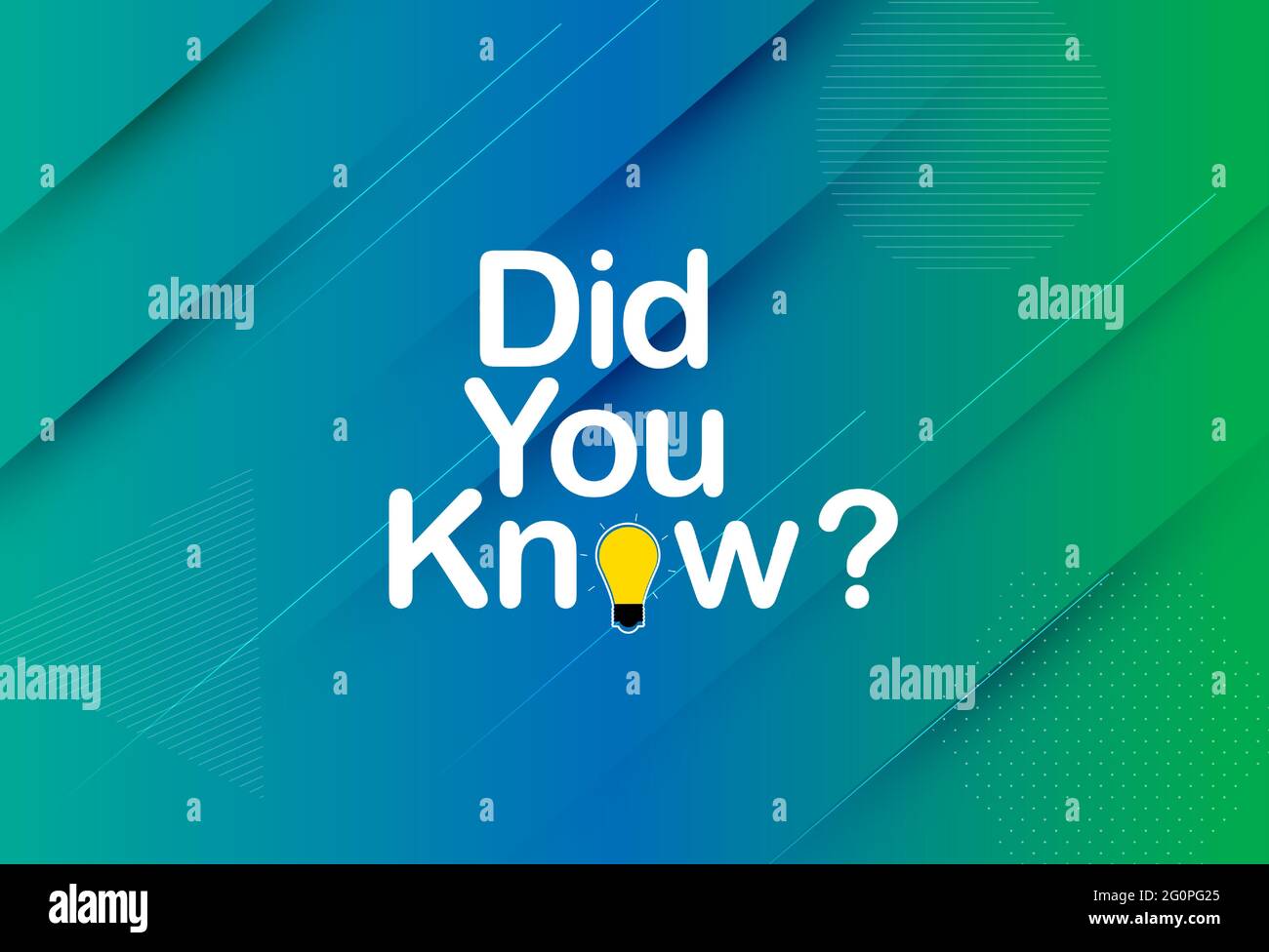 Did you know interesting fact background. Vector Illustration Stock ...