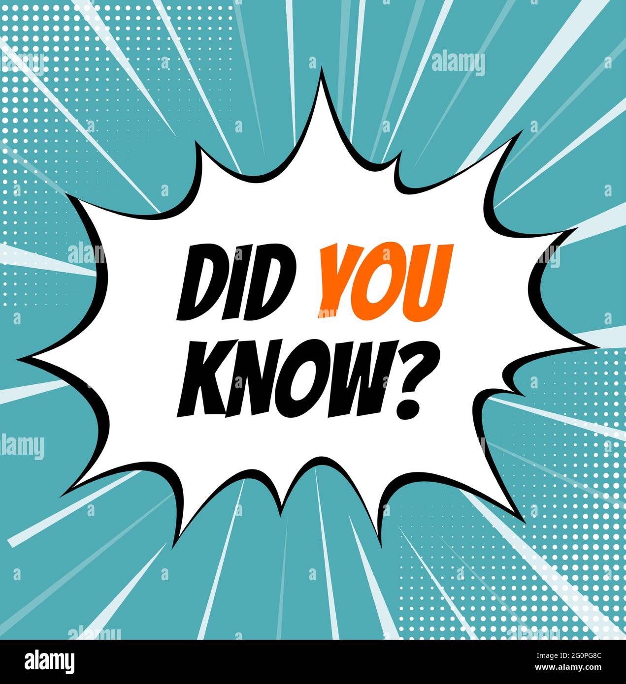 Did you know interesting fact background. Interesting Fact pop art ...