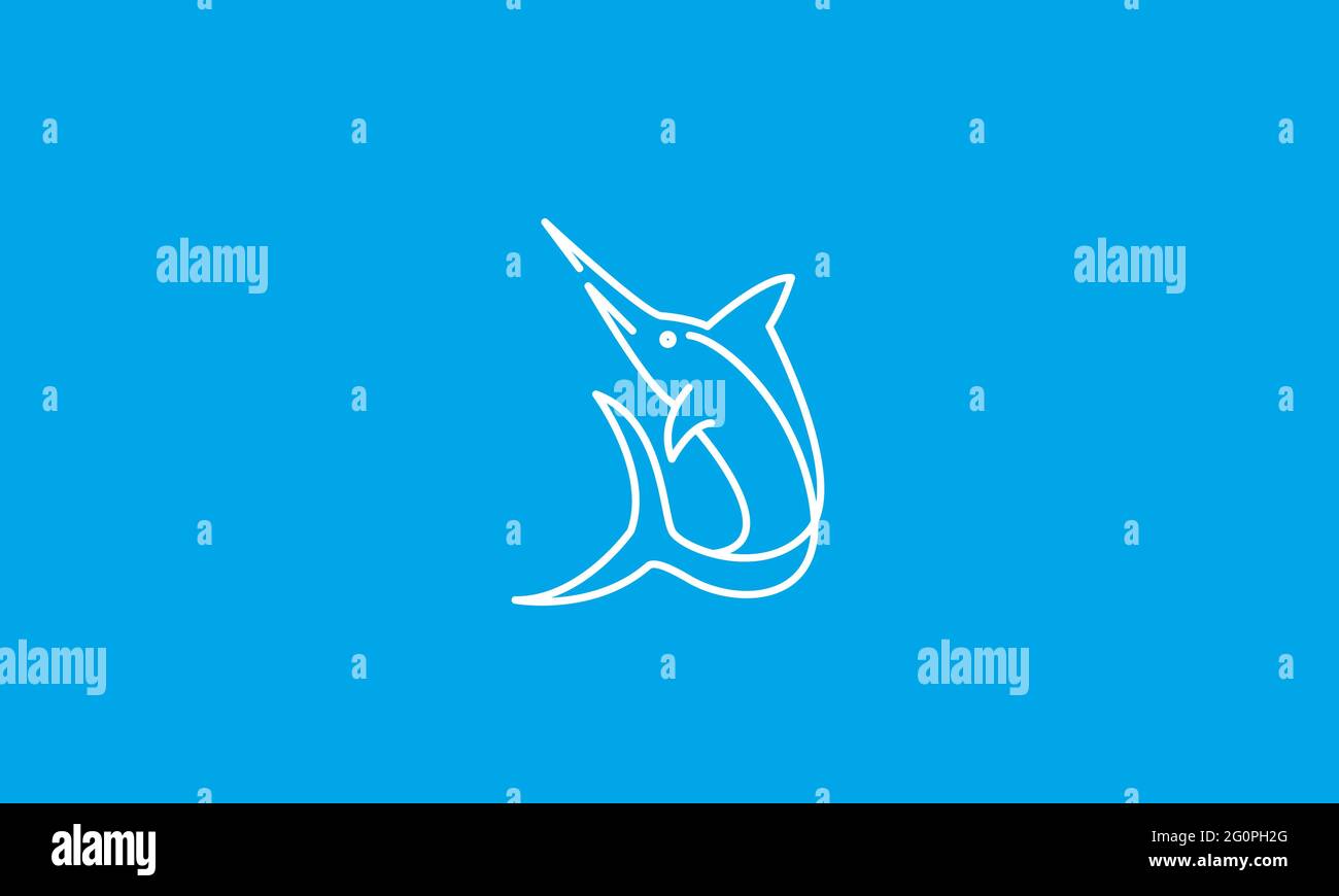 lines swordfish logo symbol vector icon design illustration graphic ...