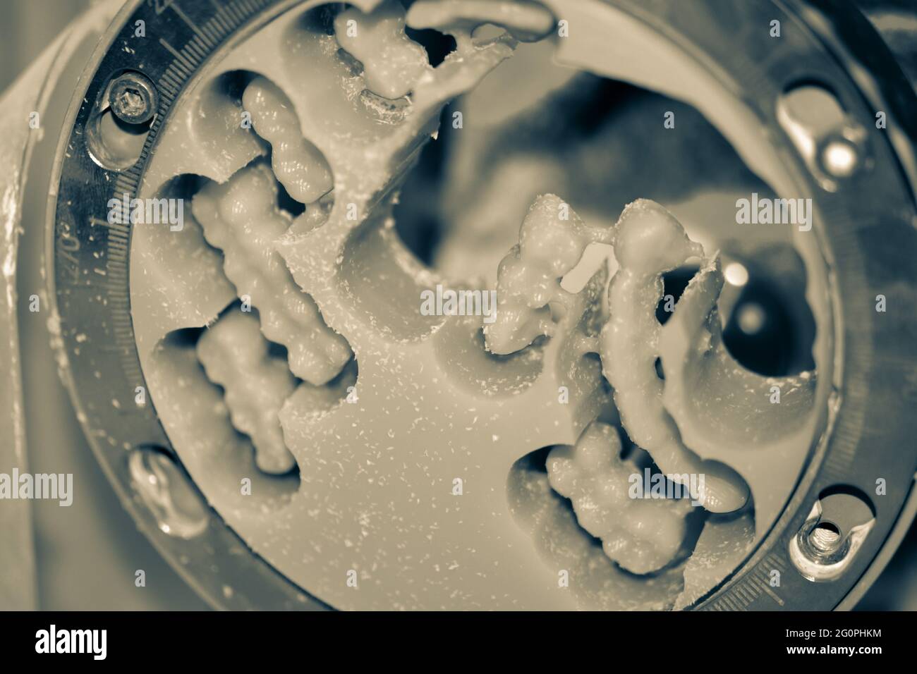 Dental milling machine carving out shape of human teeth Stock Photo - Alamy