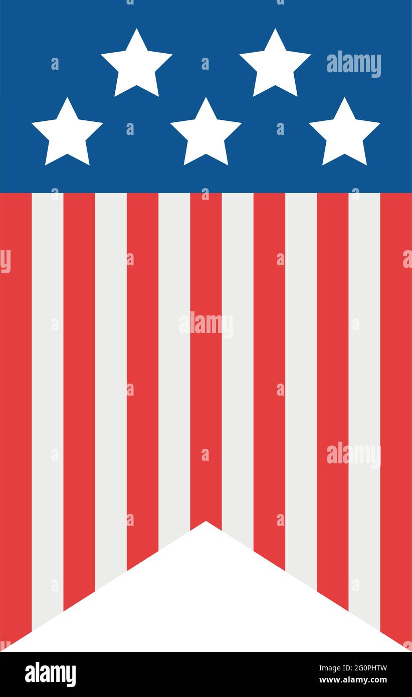 banner with usa flag design Stock Vector Image & Art - Alamy