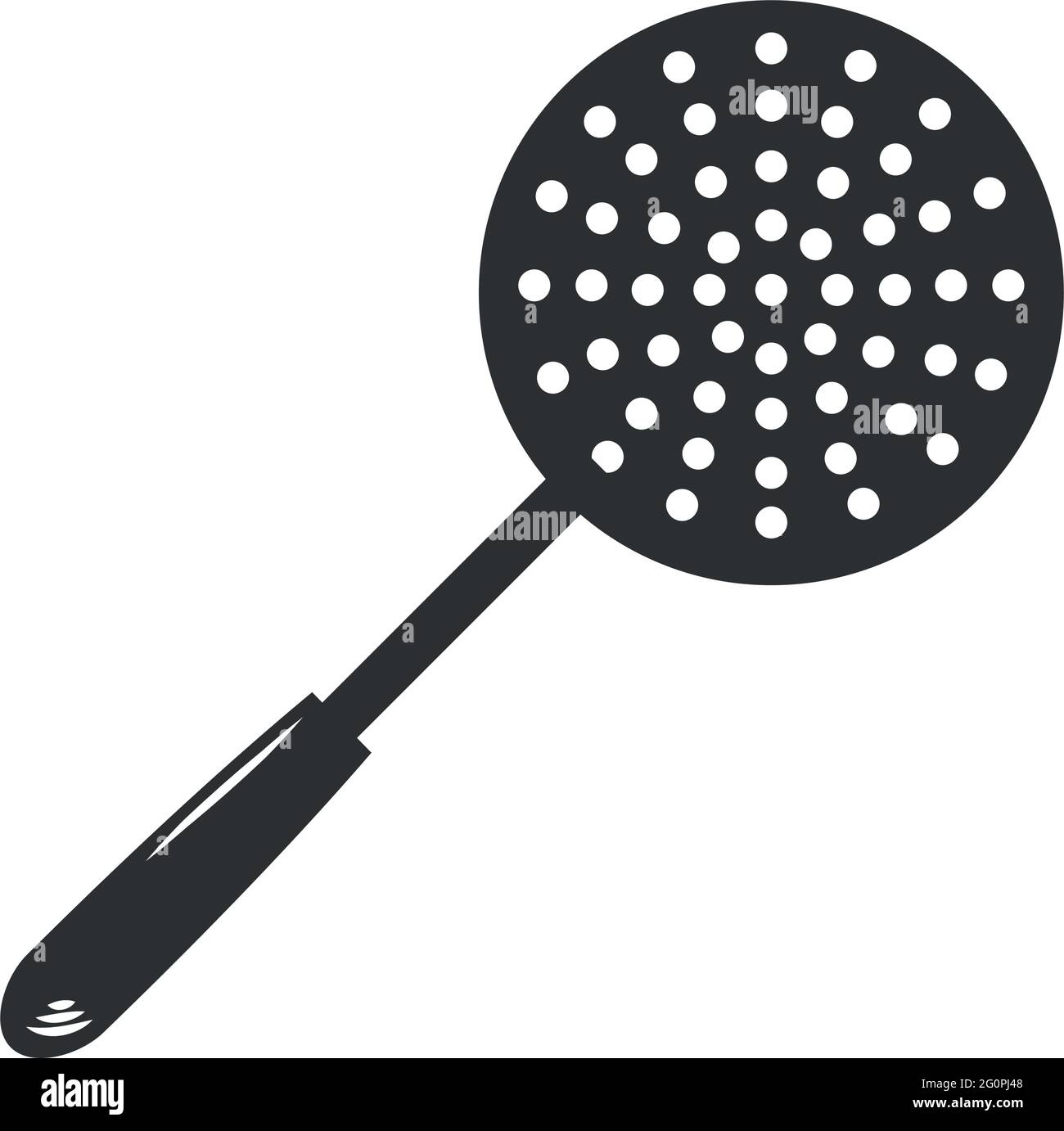 draining spoon icon on background Stock Vector Image & Art - Alamy