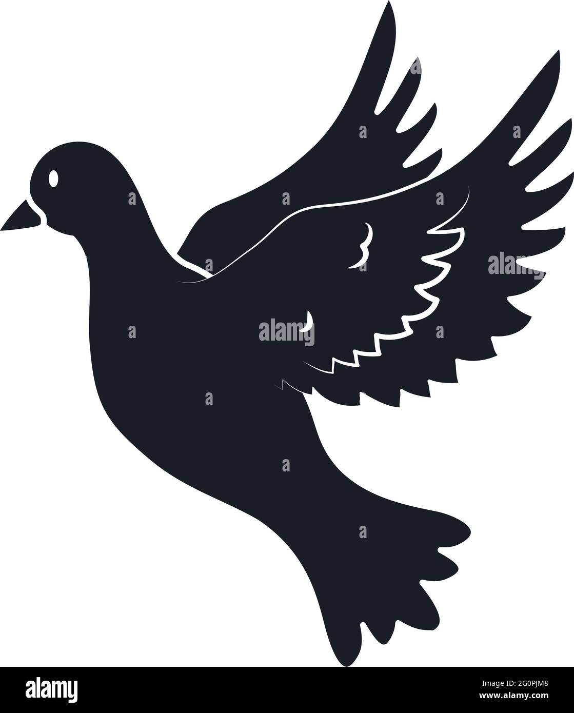 dove flying icon on background Stock Vector Image & Art - Alamy