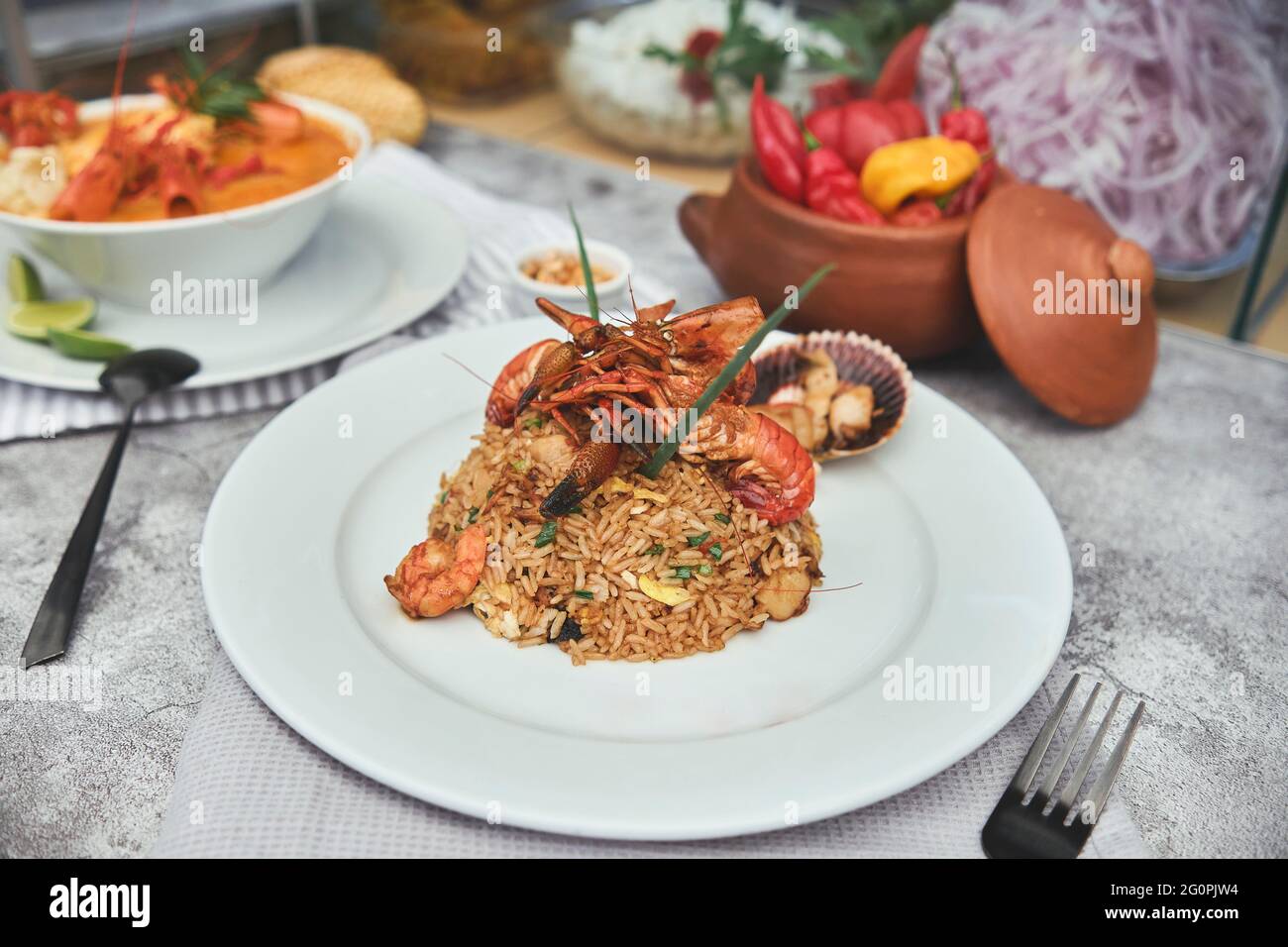 Arroz chaufa de peru hi-res stock photography and images - Alamy