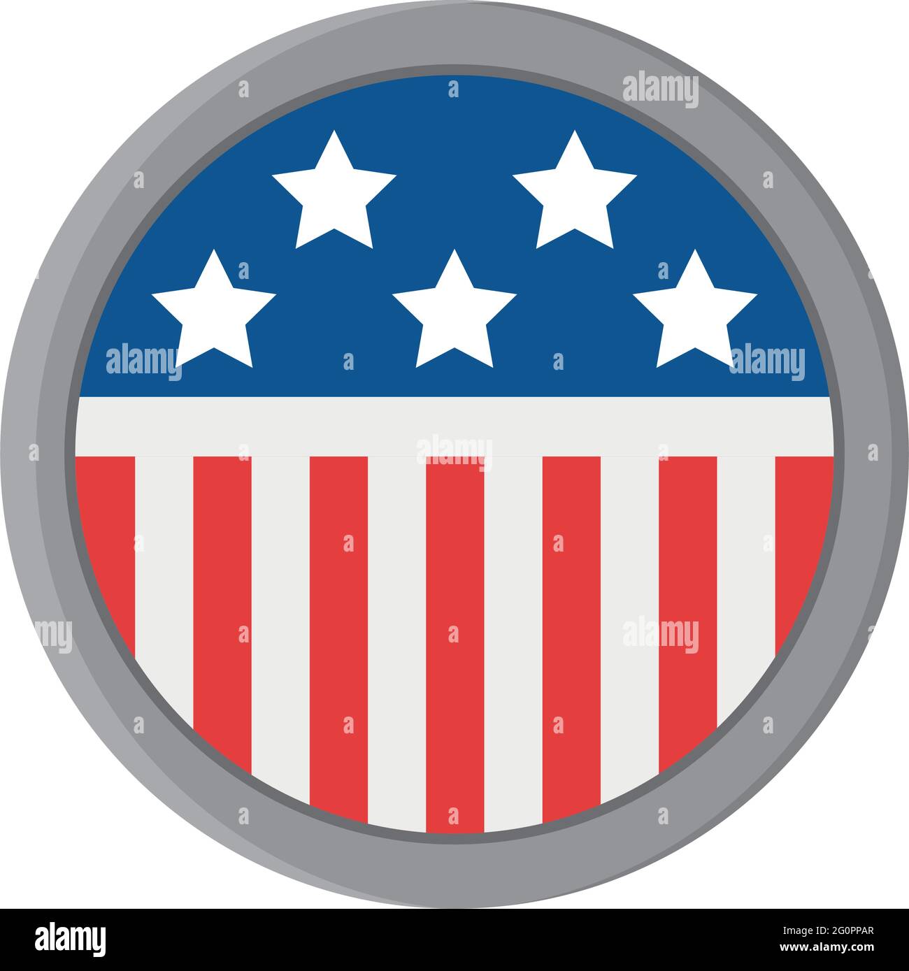 usa flag button on background Stock Vector Image & Art - Alamy