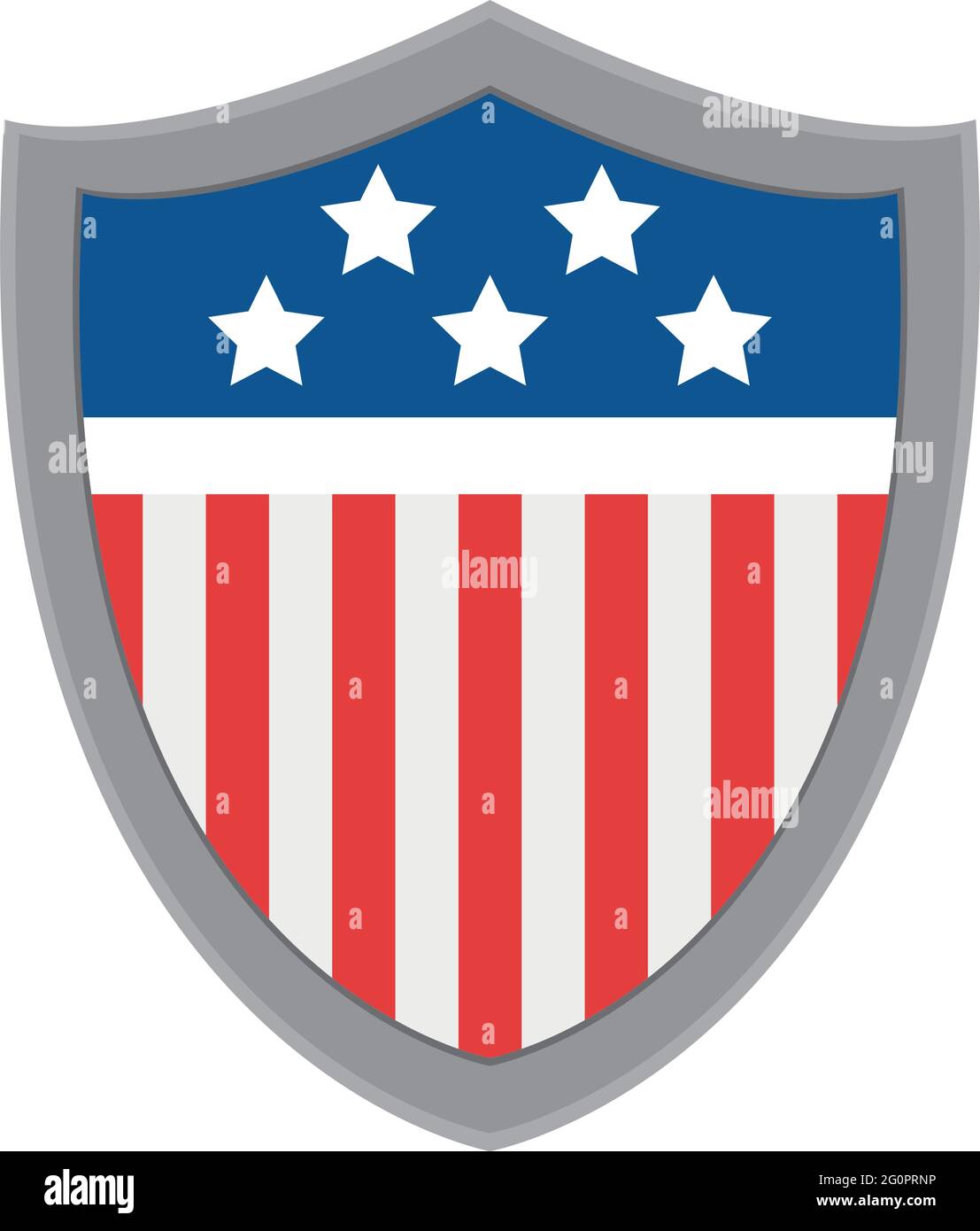usa shield on white background Stock Vector Image & Art - Alamy