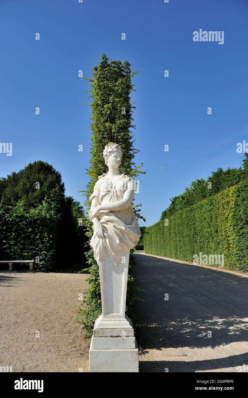 FRANCE, YVELINES (78) DOMAINE DE VERSAILLES, THE GARDENS, CIRC? STATUE ...