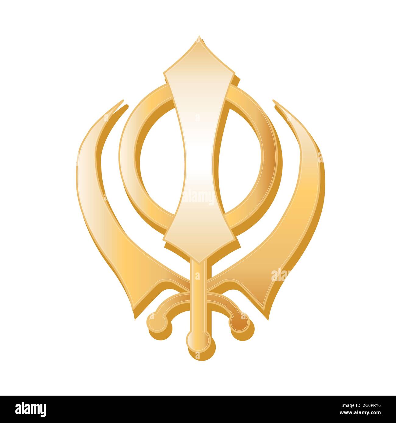 Khanda sikh emblem hi-res stock photography and images - Alamy