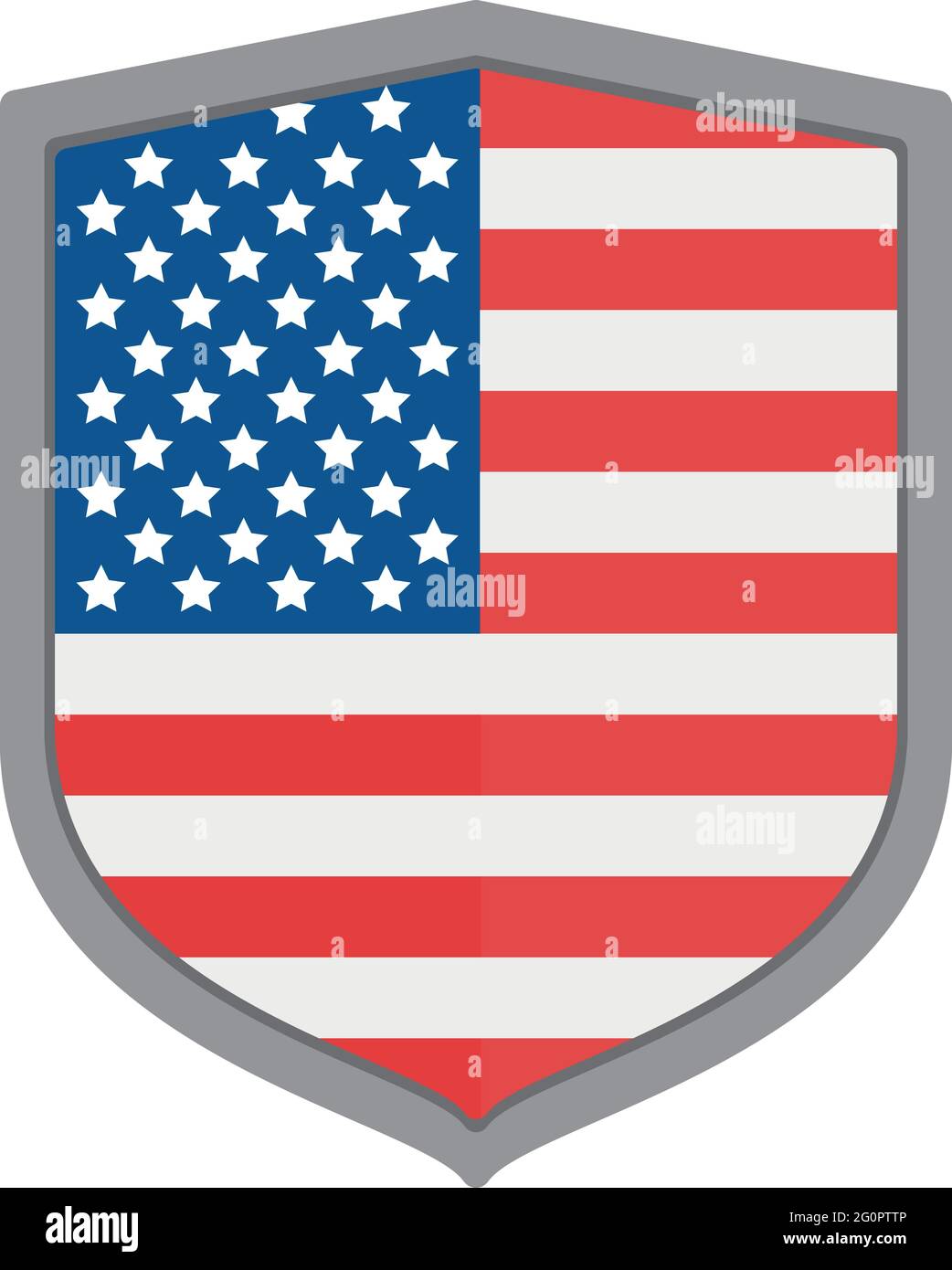 shield with usa flag design Stock Vector Image & Art - Alamy