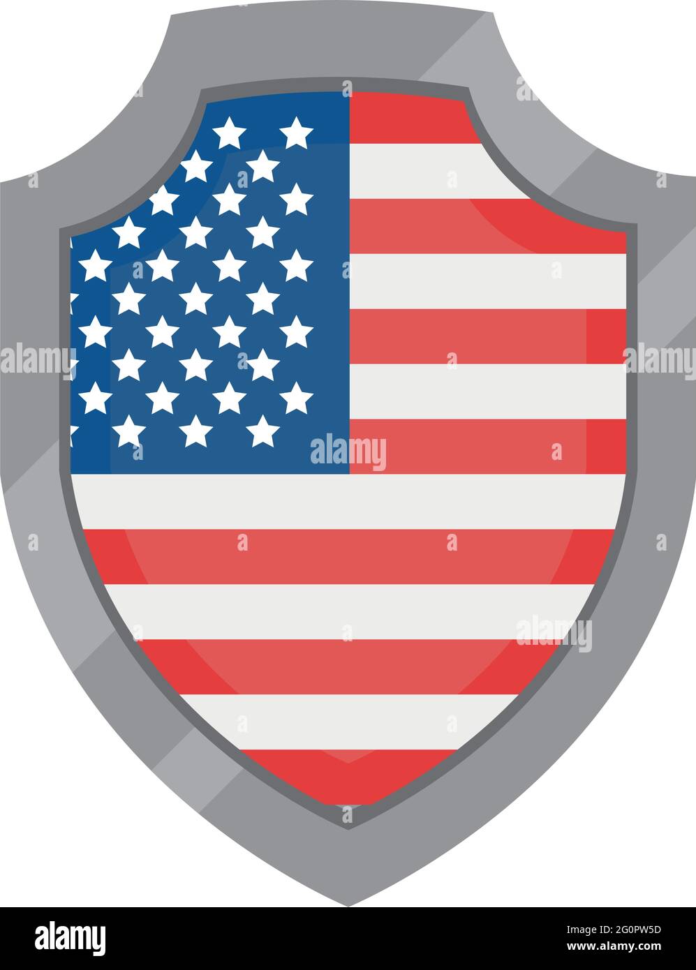 decorative usa flag shield design Stock Vector Image & Art - Alamy