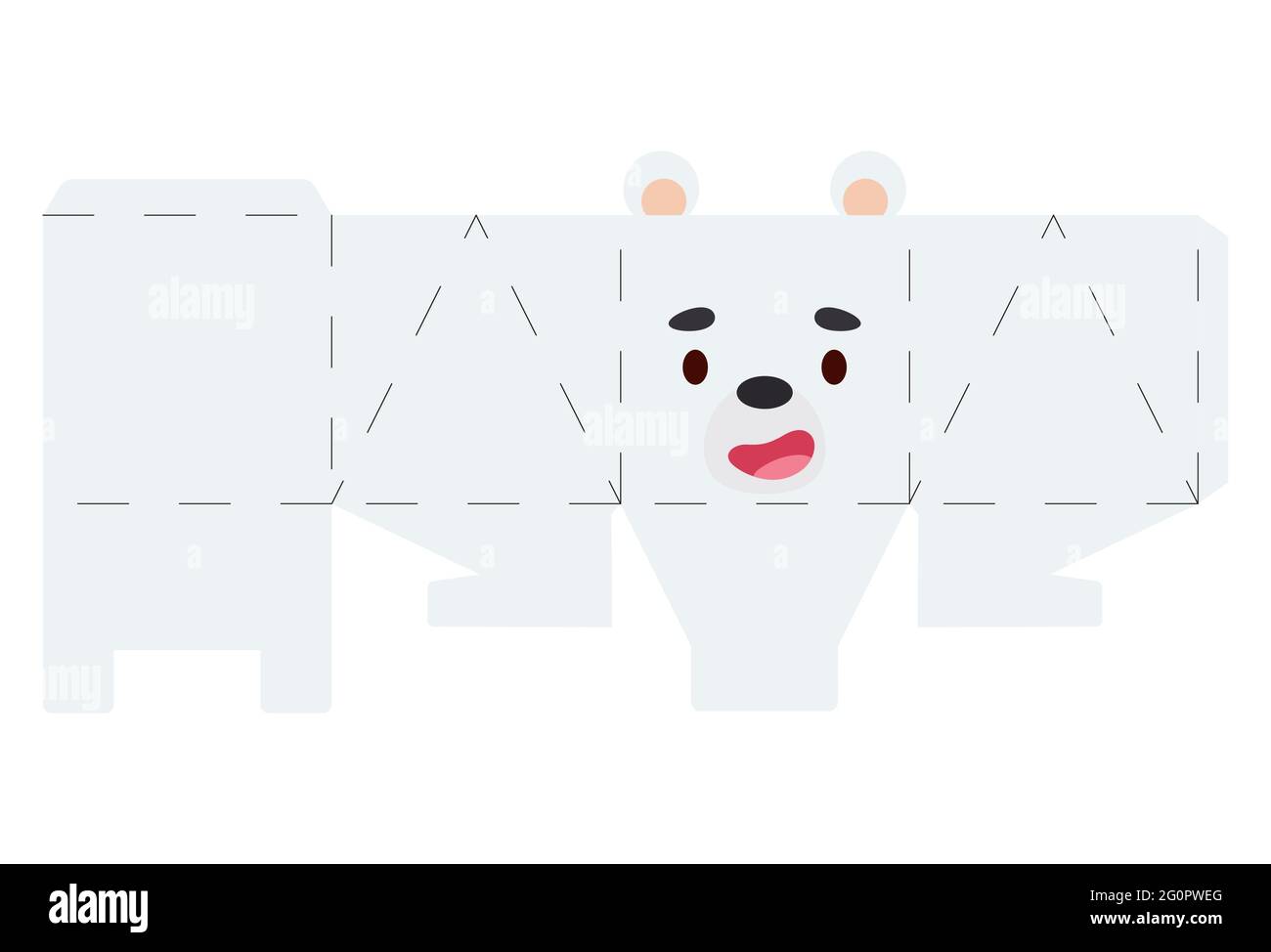 Party favor box polar bear design for sweets, candies, small presents ...
