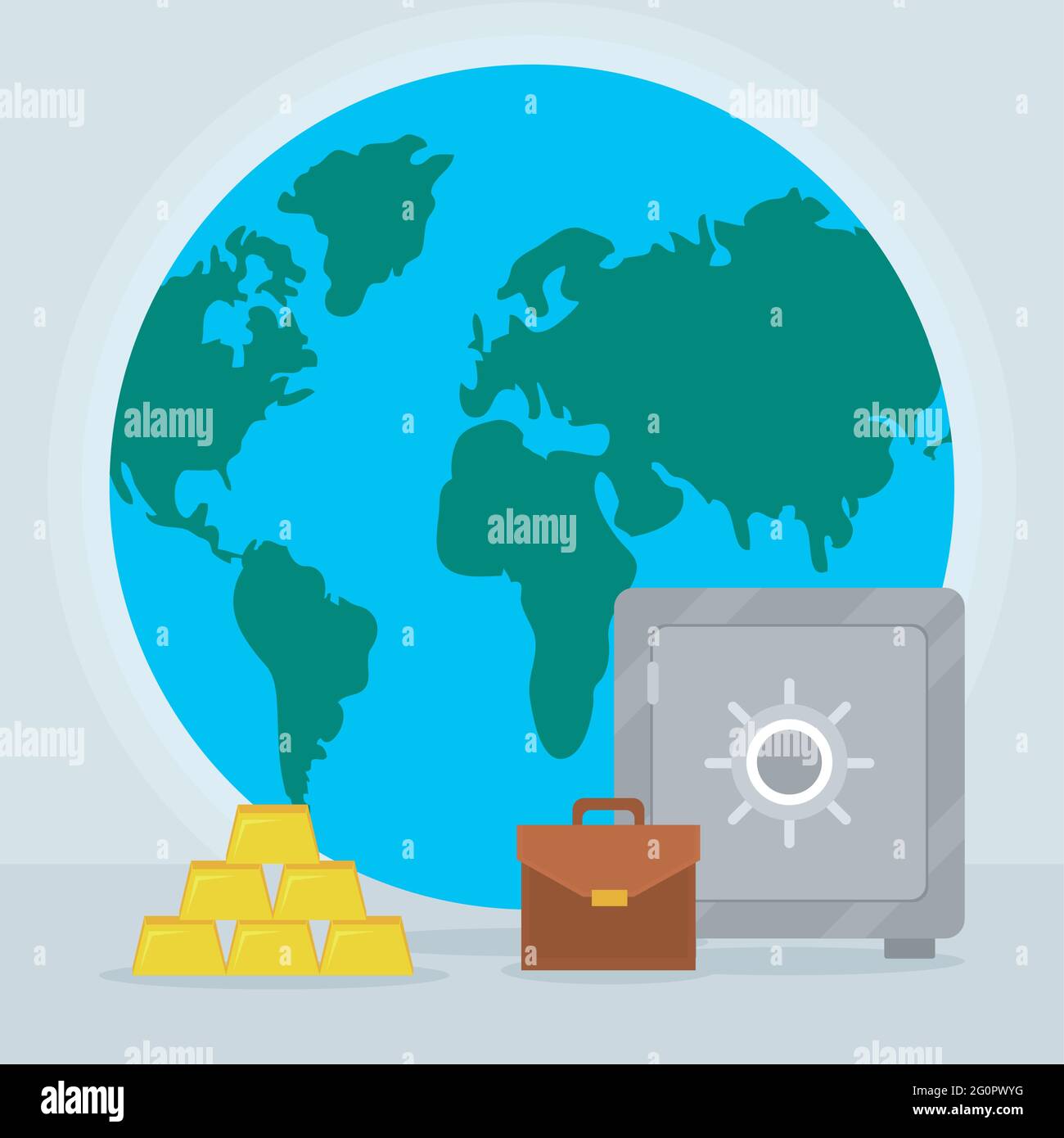 earth planet with money symbols Stock Vector Image & Art - Alamy