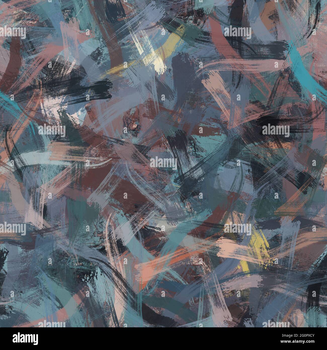 Seamless random faux digital paint stroke pattern print Stock Photo - Alamy