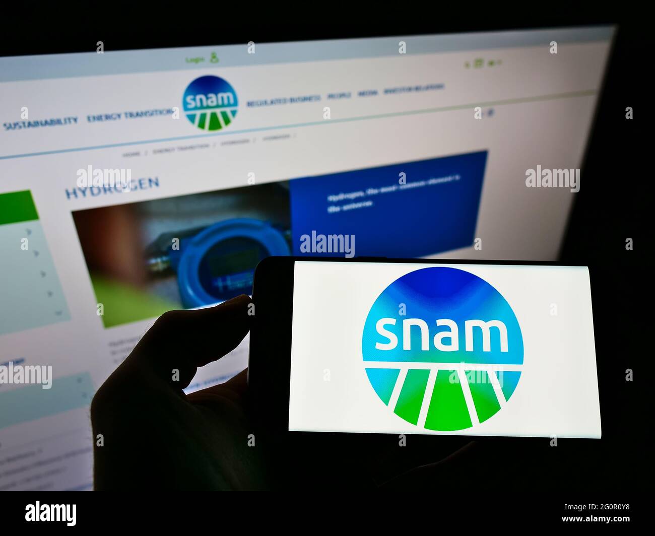 Snam logo hi-res stock photography and images - Alamy