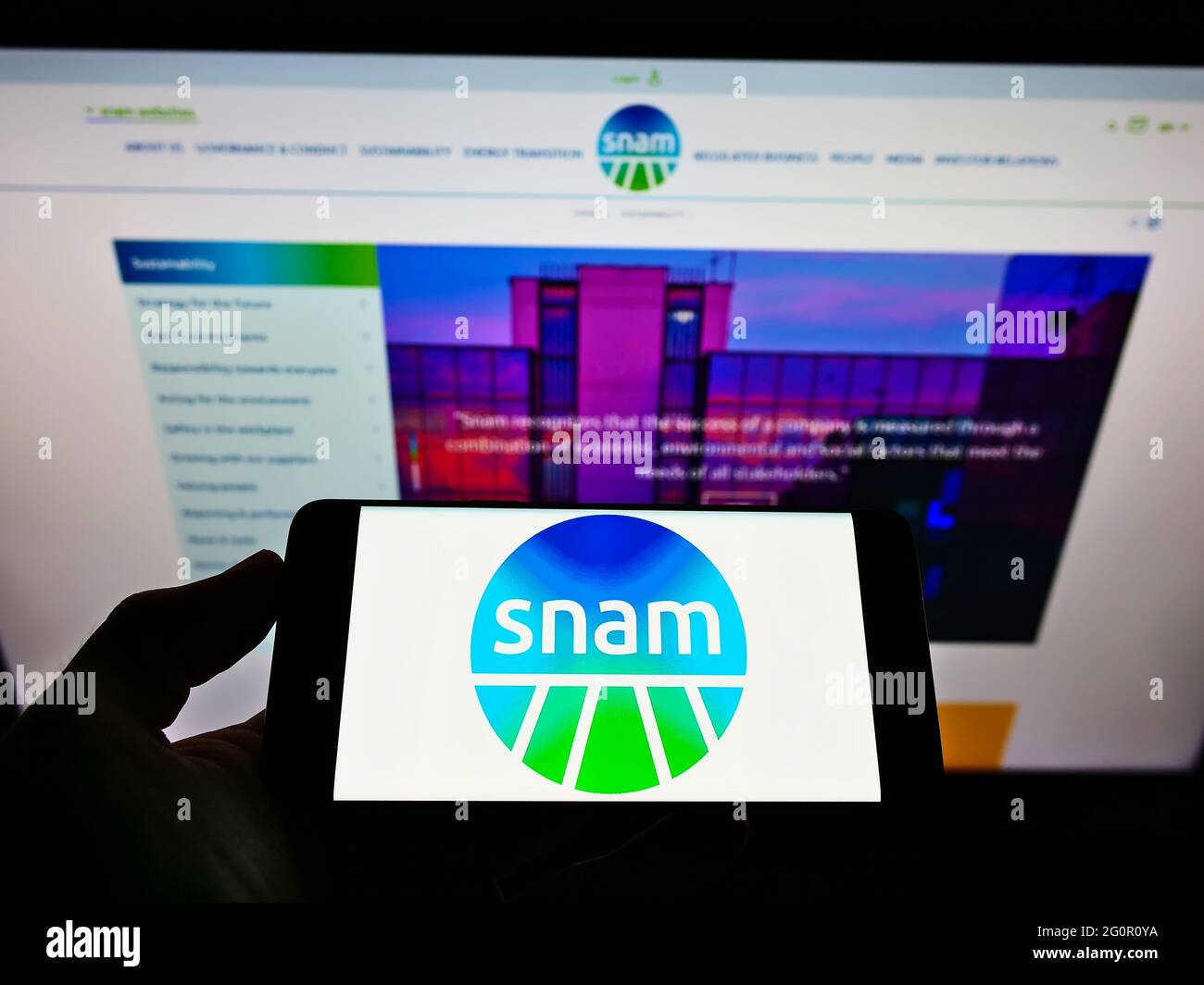 Snam logo hi-res stock photography and images - Alamy