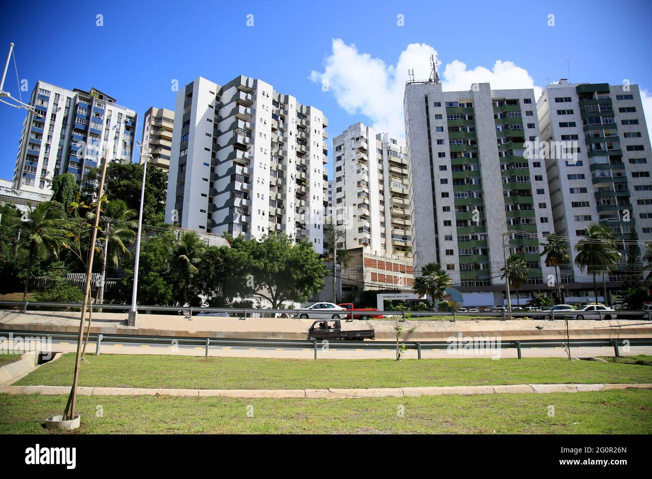 salvador, bahia, brazil - may 25, 2021: view of buildings in a ...