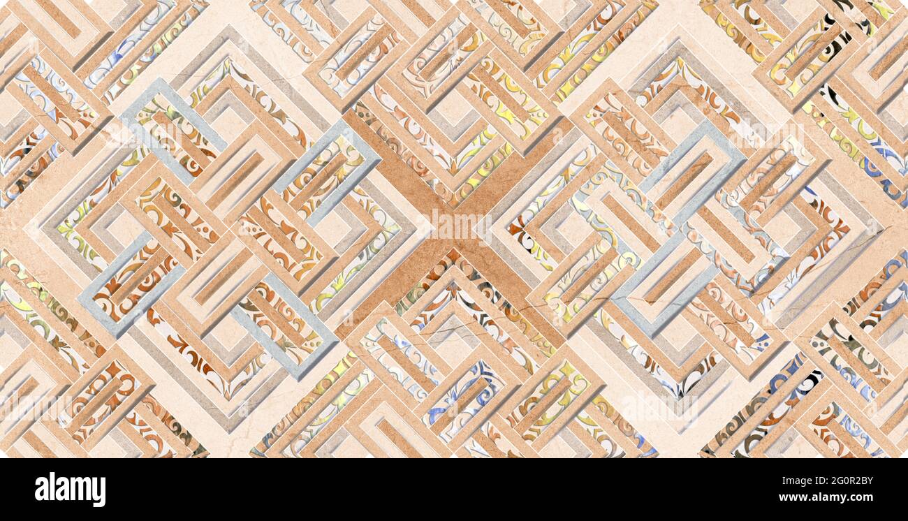 multi color Rhombus shape pattern for wall tiles and wallpaper use ...