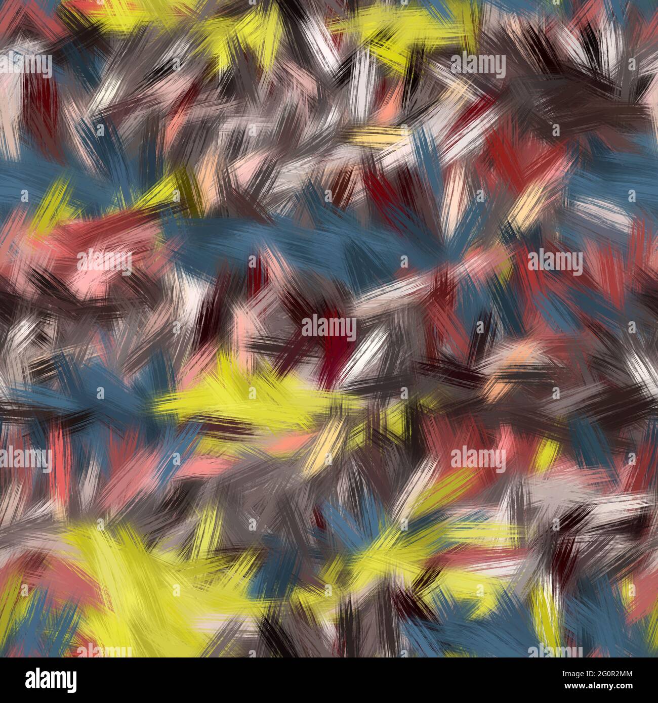 Seamless faux digital paint stroke pattern print Stock Photo - Alamy