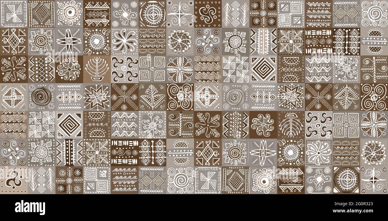brown color geometric pattern and shapes use for wall tiles and wall ...