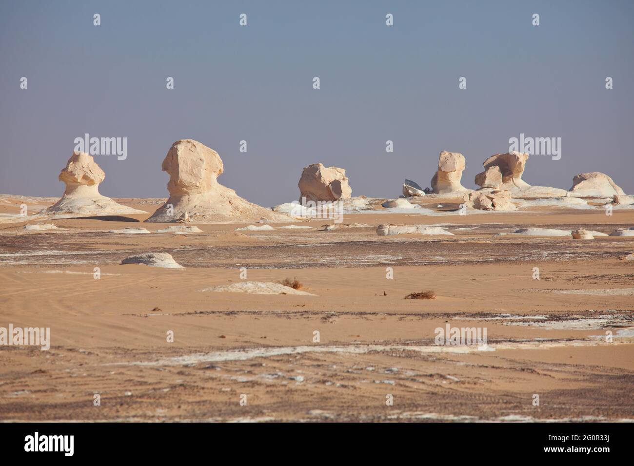 Beautiful chalk formation in White desert, Egypt, Africa Stock Photo ...