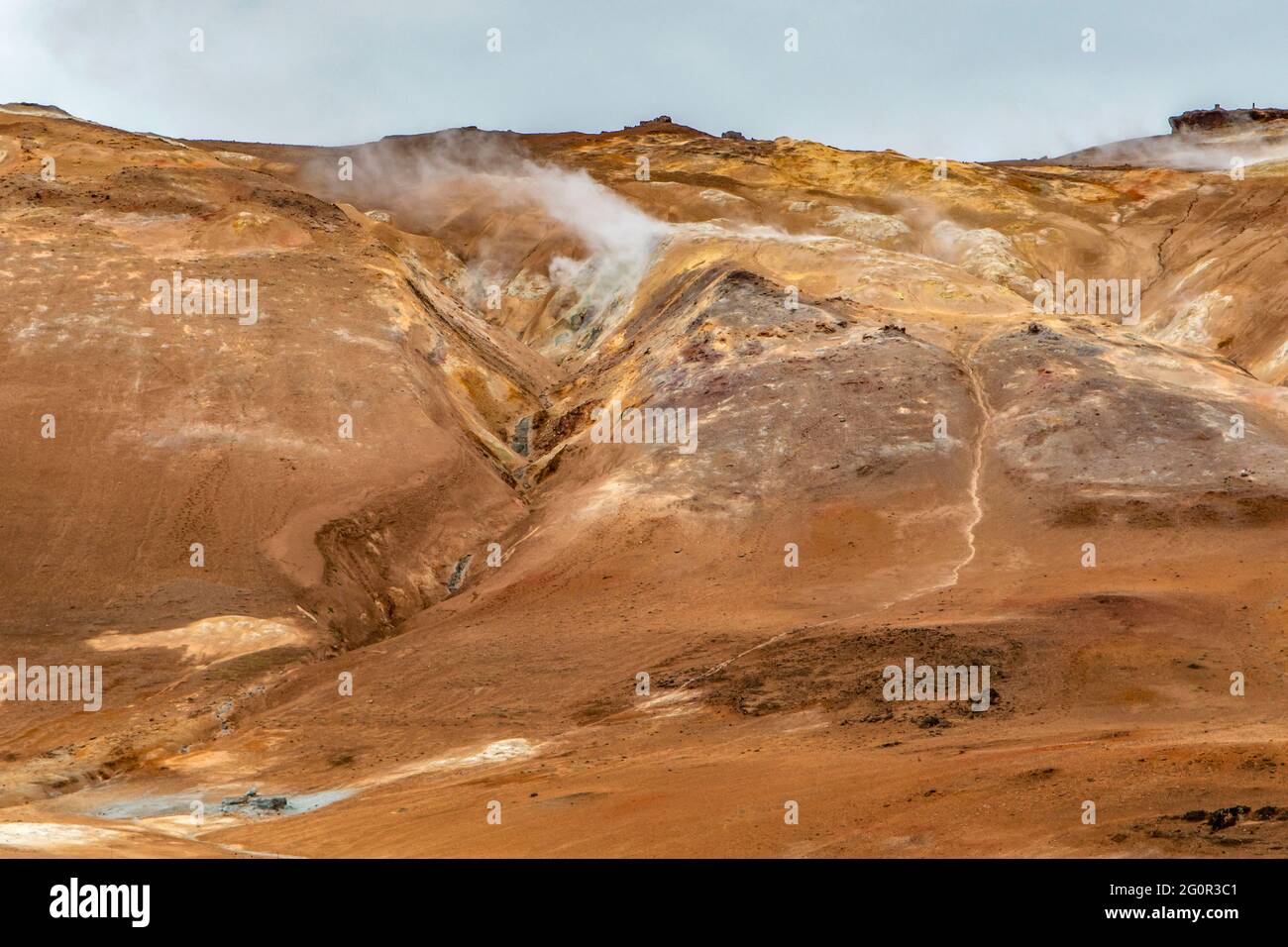 Steam Vents at Hverir, near Lake Myvatn, Iceland Stock Photo - Alamy