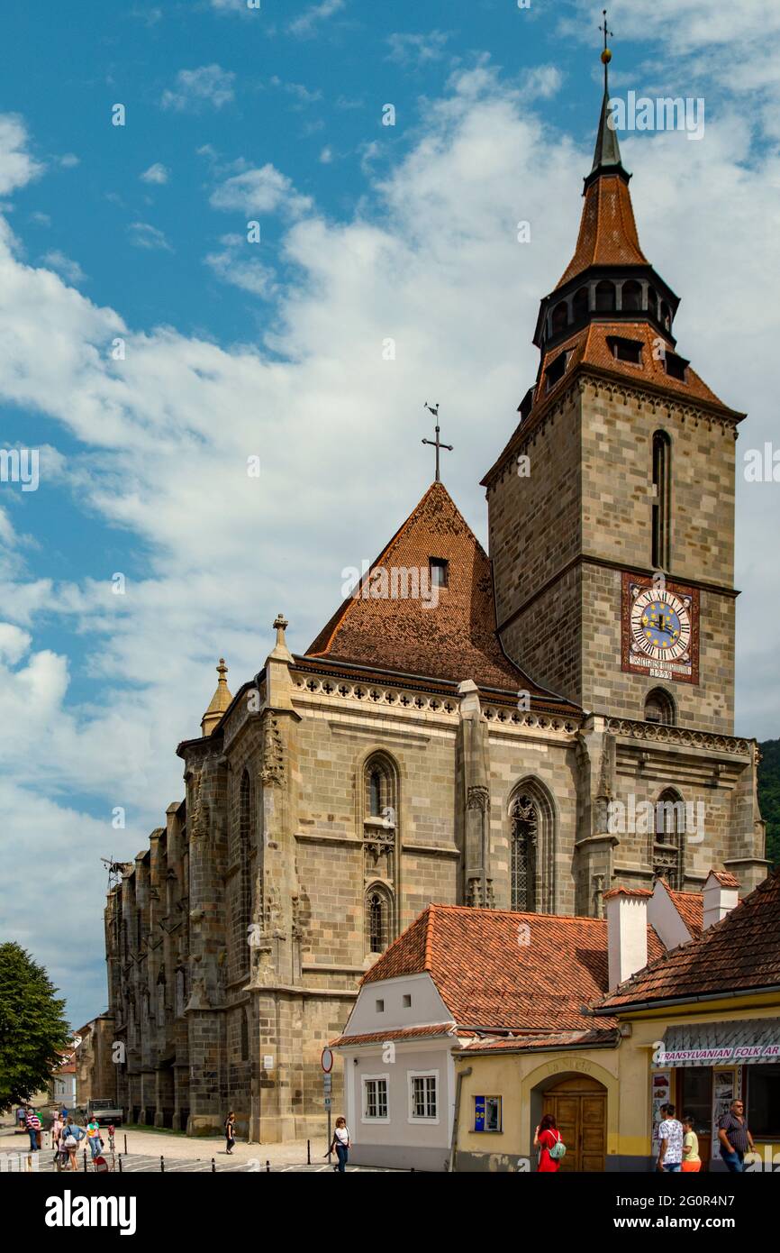 Black Church, Old Town, Brasov, Romania Stock Photo - Alamy
