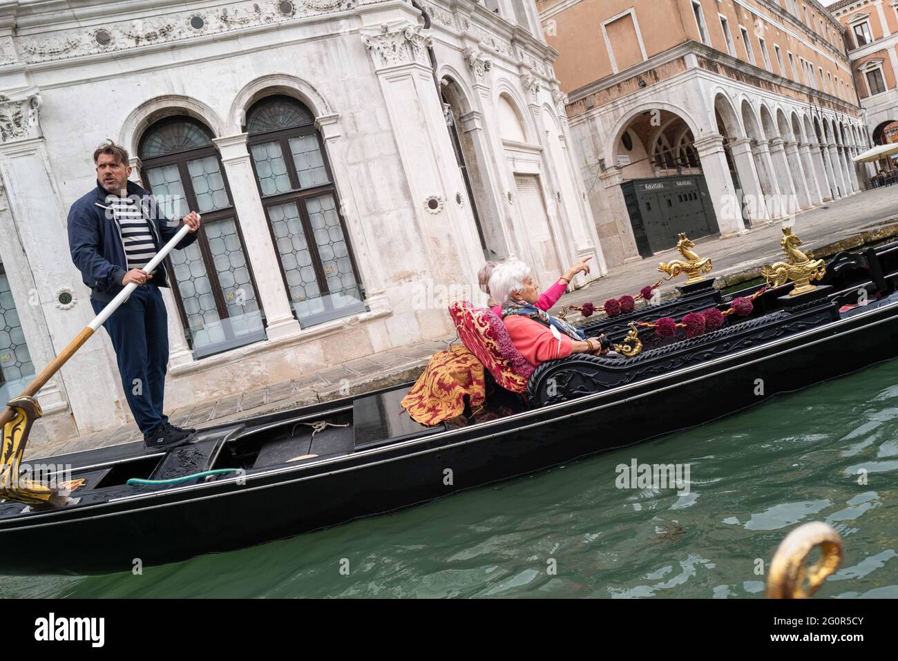 Venice during Covid19 lockdown, Italy, Europe,, gondola Stock Photo - Alamy