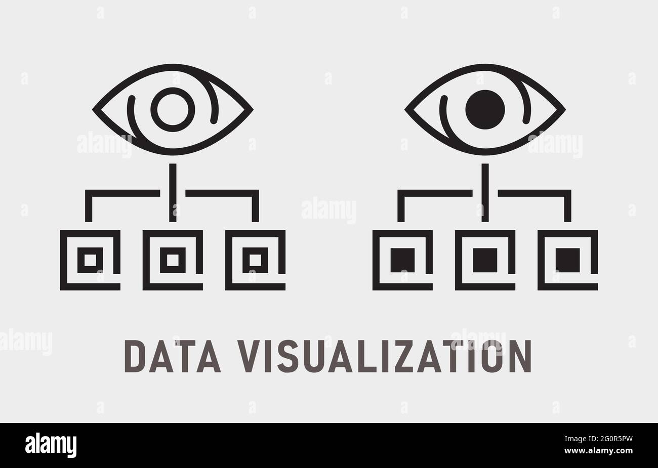 Visualization eye Stock Vector Images - Alamy