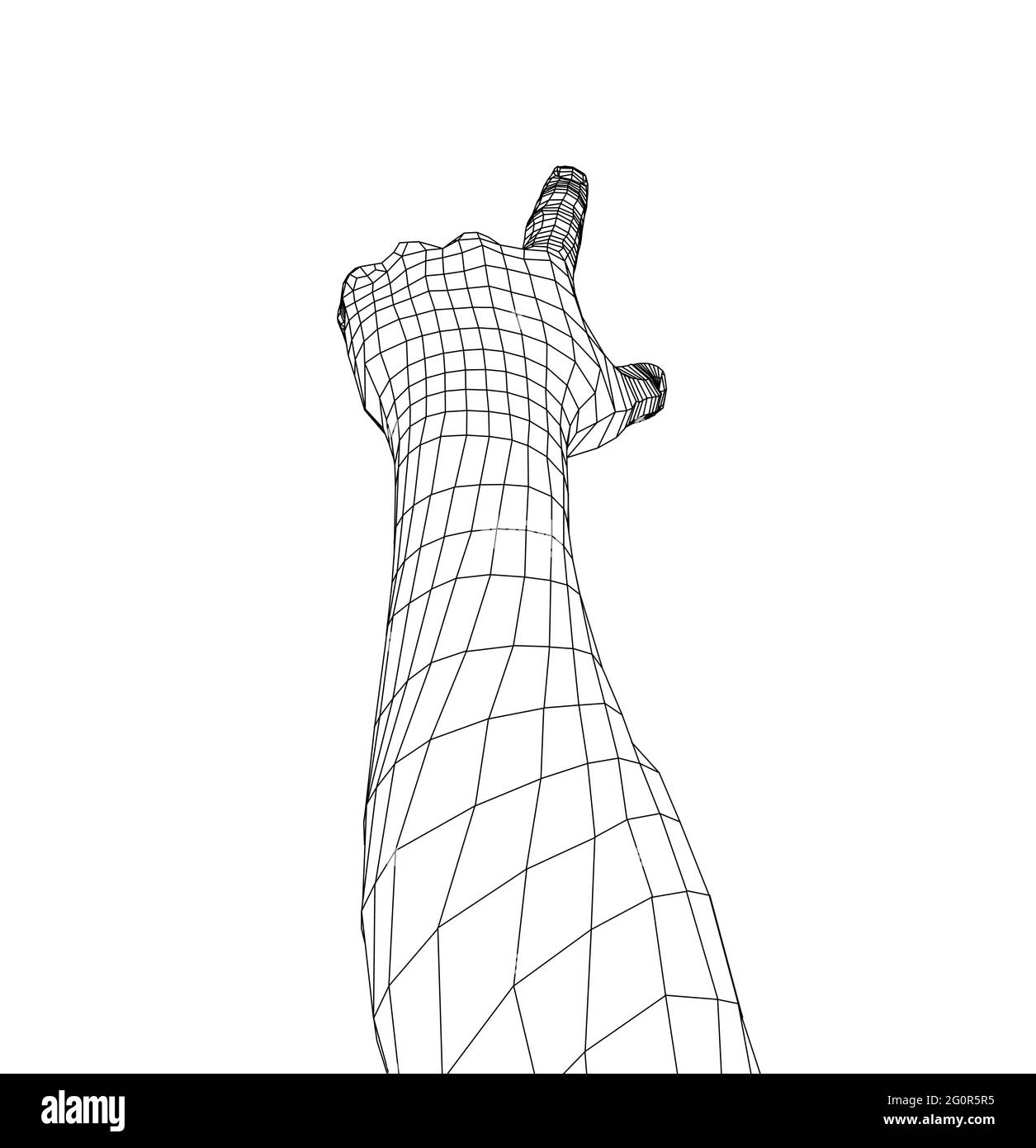 Human hand point with finger. Vector Stock Vector Image & Art - Alamy