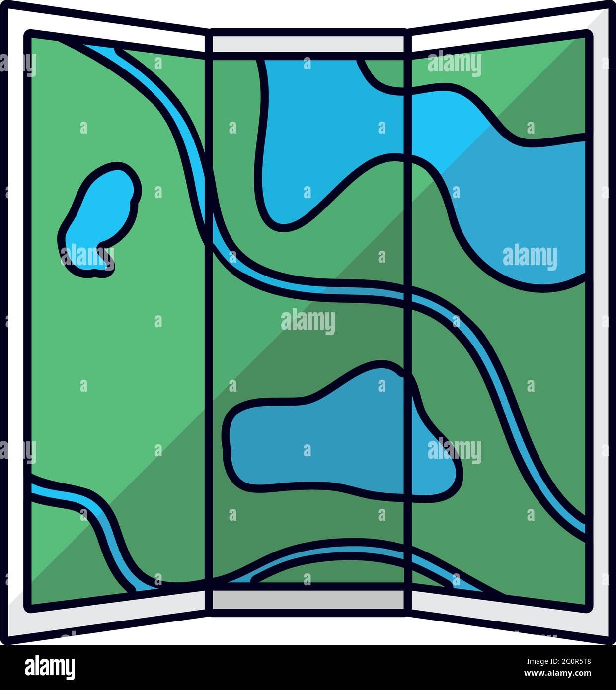 map icon on white background Stock Vector Image & Art - Alamy