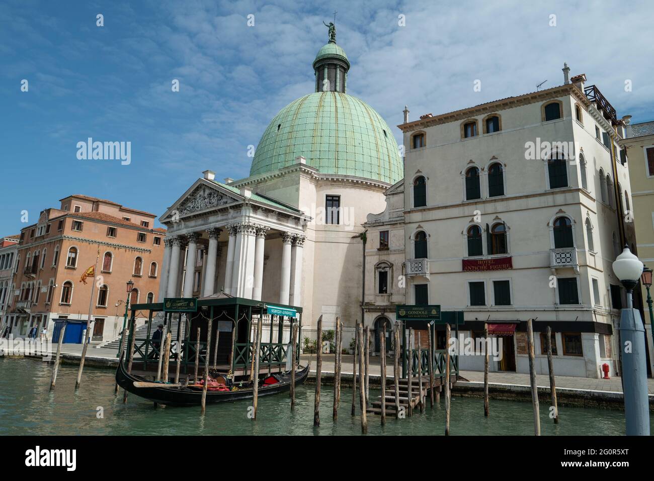 Venice during Covid19 lockdown, Italy, Europe,, San Simeone Piccolo ...