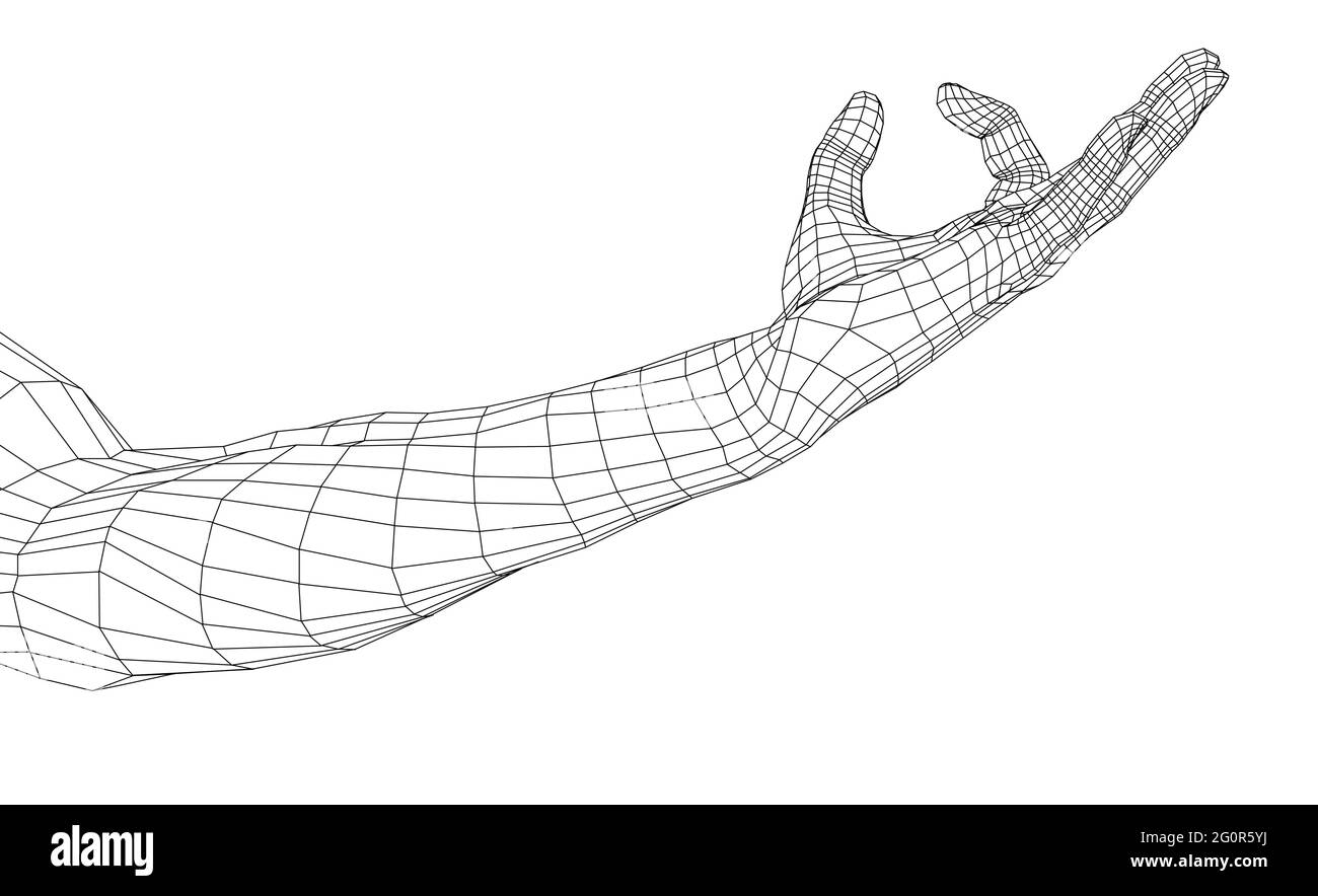 Hand hold some tiny or thin object. Vector Stock Vector Image & Art - Alamy