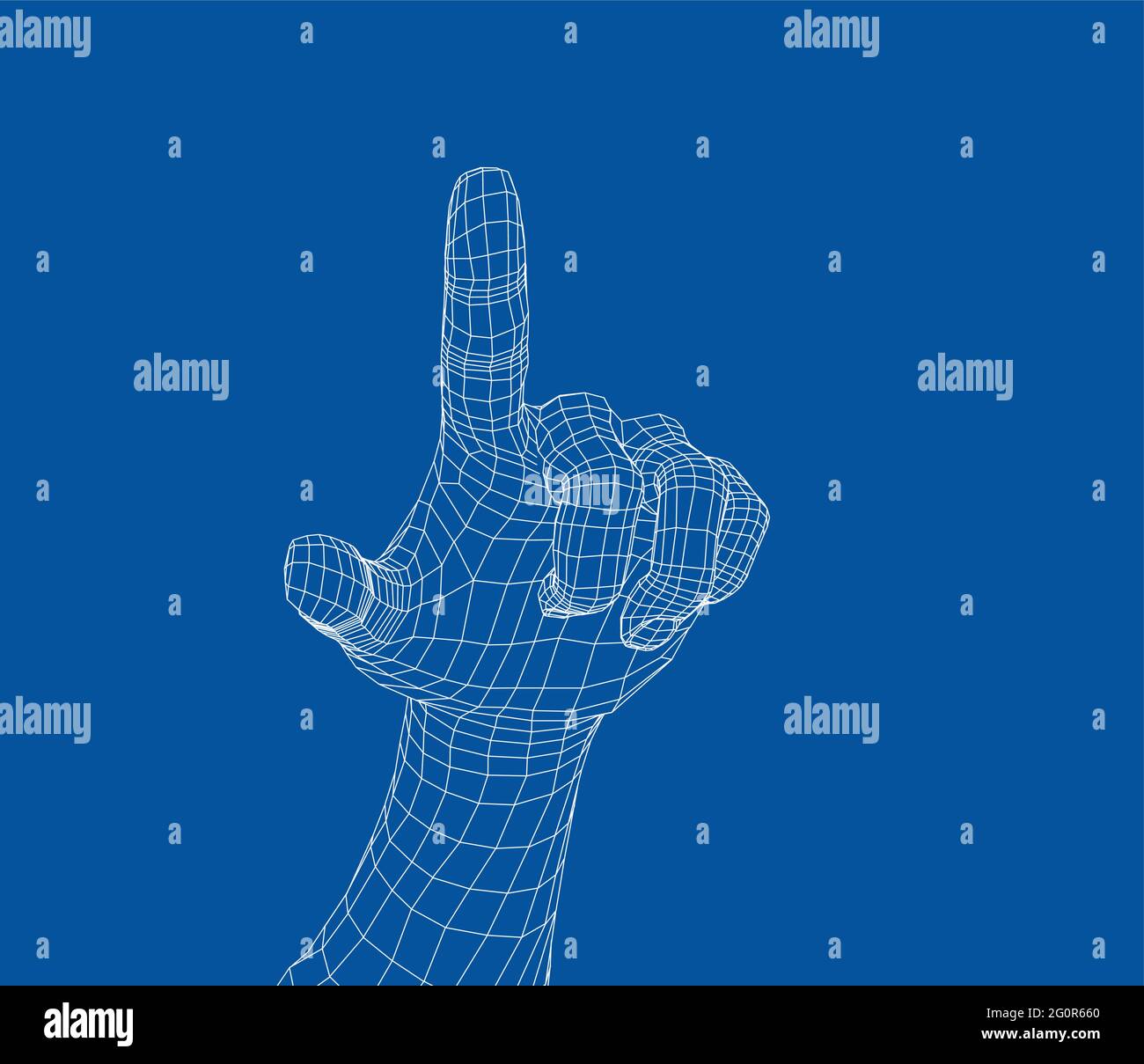 Human hand point with finger. Vector Stock Vector Image & Art - Alamy