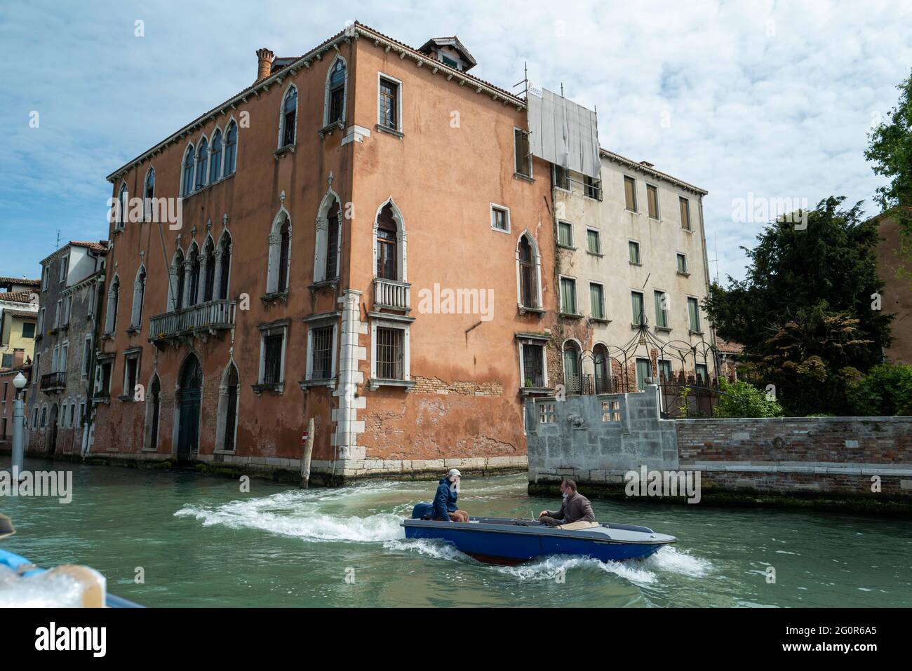 Venice during Covid19 lockdown, Italy, Europe, boat, boats Stock Photo ...