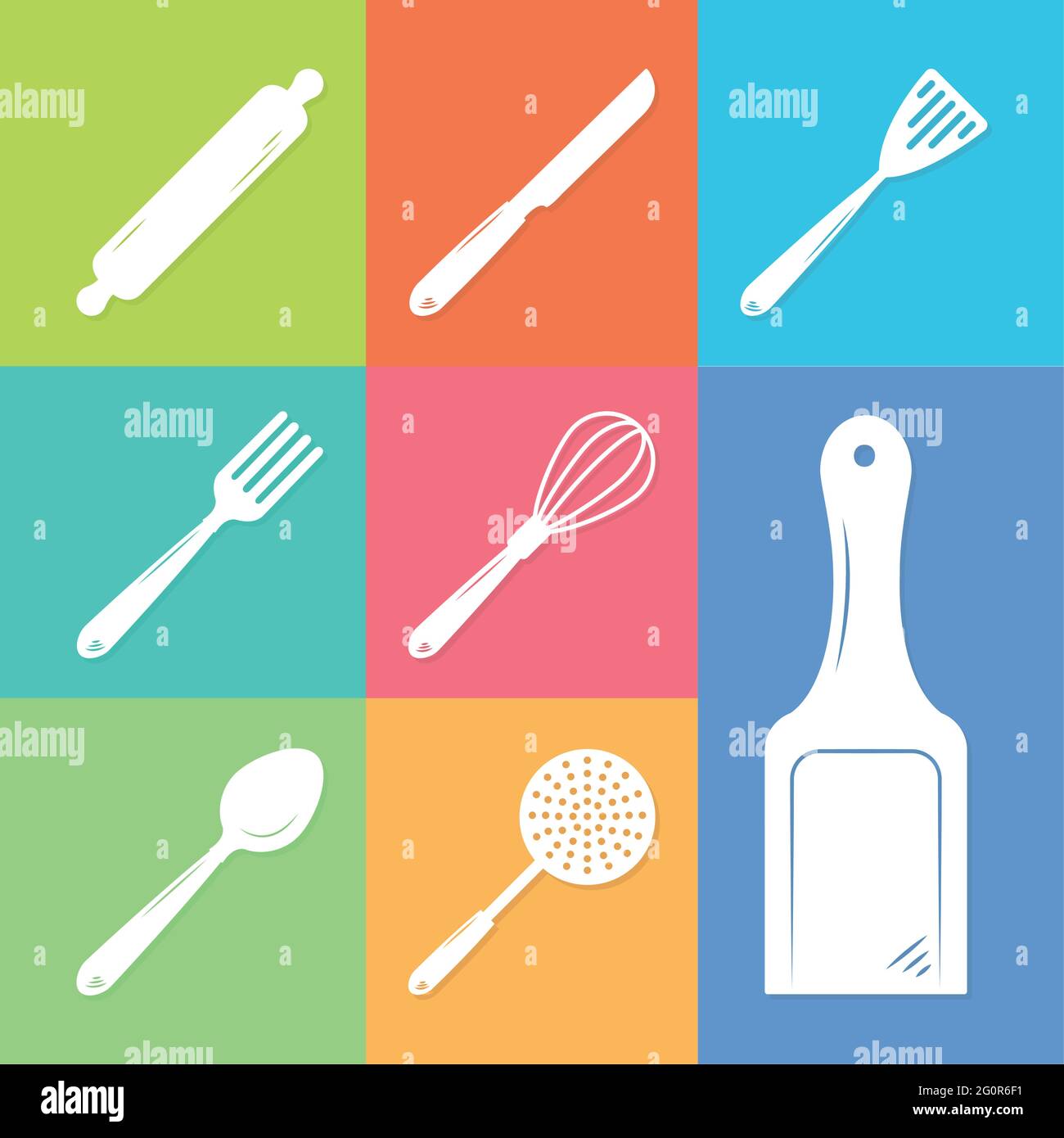 kitchen utensils icon collection desgin Stock Vector Image & Art - Alamy