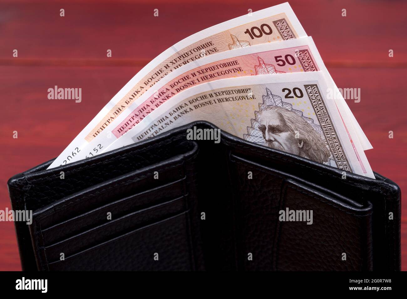 Bosnia and Herzegovina convertible mark in the wallet Stock Photo - Alamy
