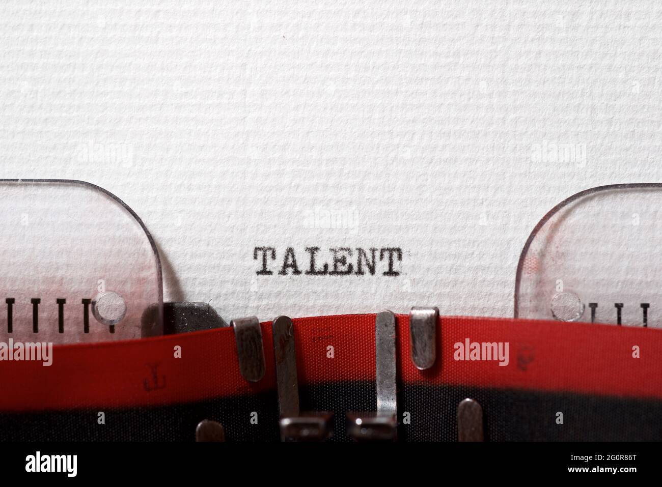 The word talent written with a typewriter Stock Photo - Alamy