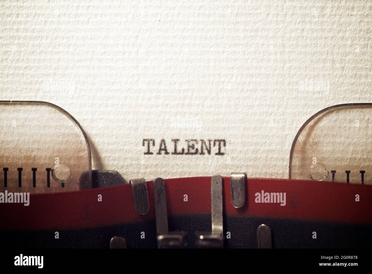 The word talent written with a typewriter Stock Photo - Alamy