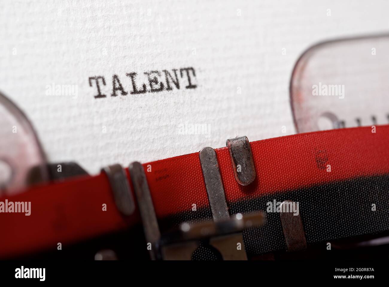 The word talent written with a typewriter Stock Photo - Alamy