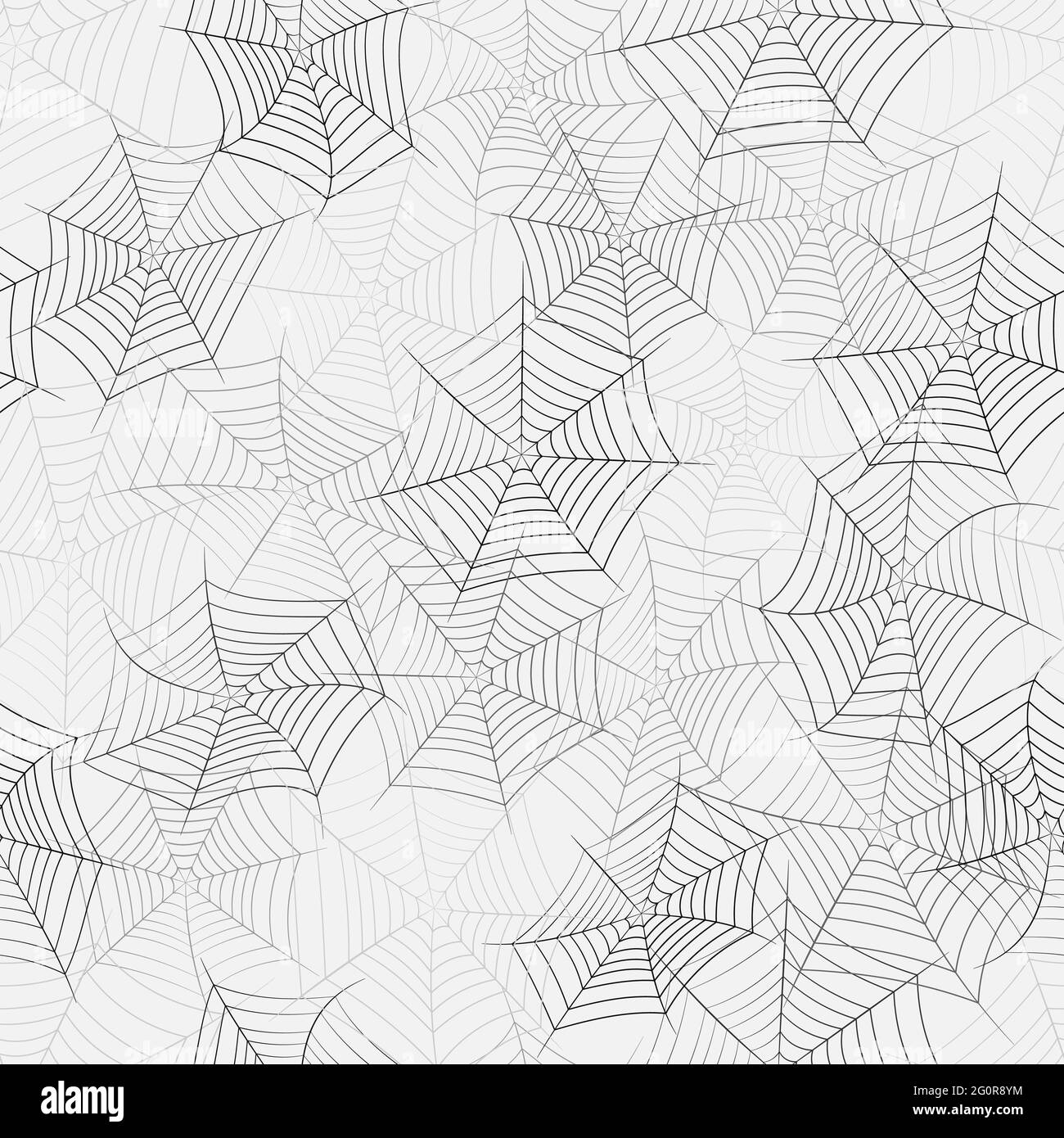 Vector seamless texture with black spider web on a white background ...