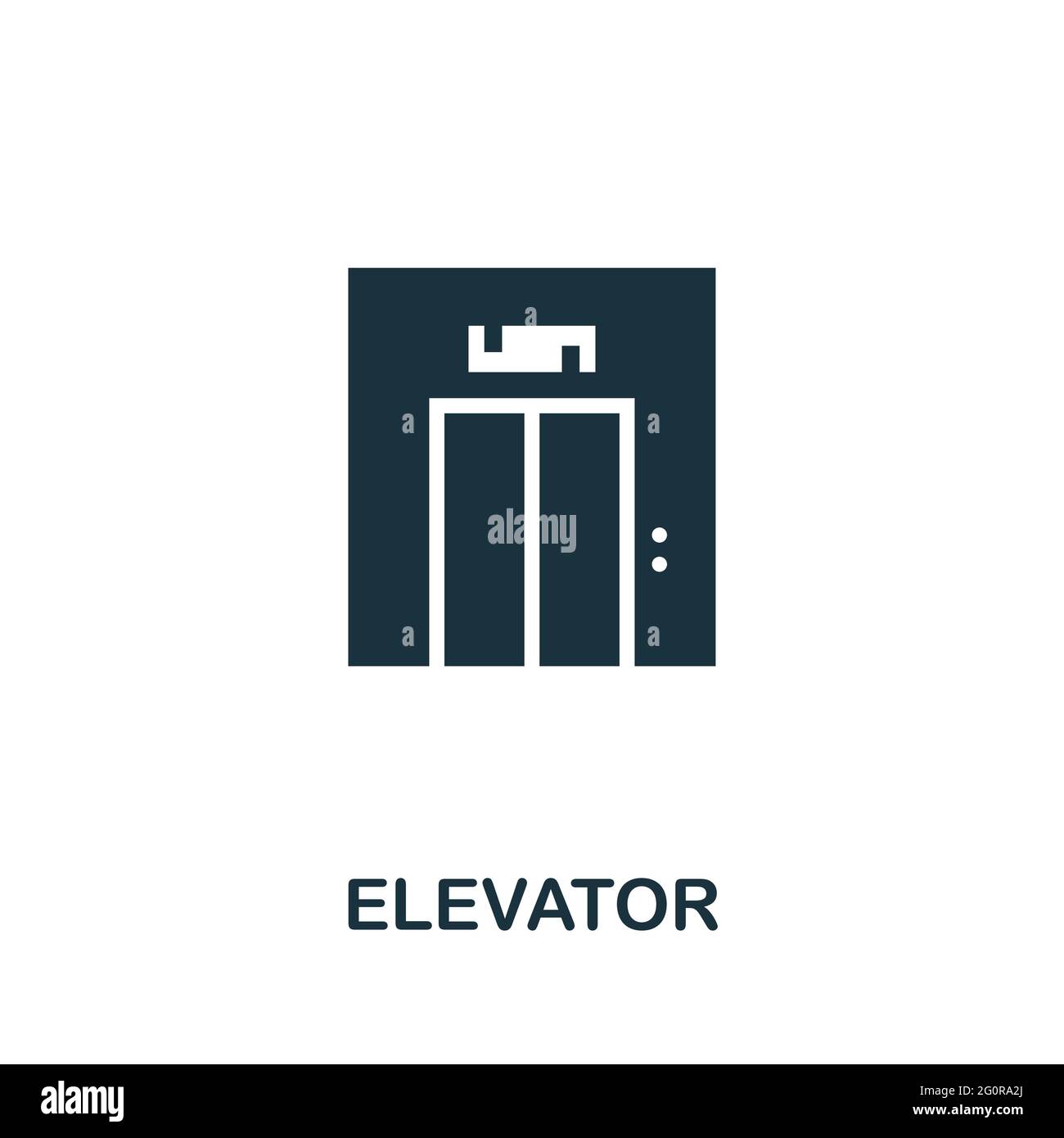Elevator icon. Monochrome simple element from mall collection. Creative ... Elevator icon. Monochrome simple element from mall collection. Creative ...