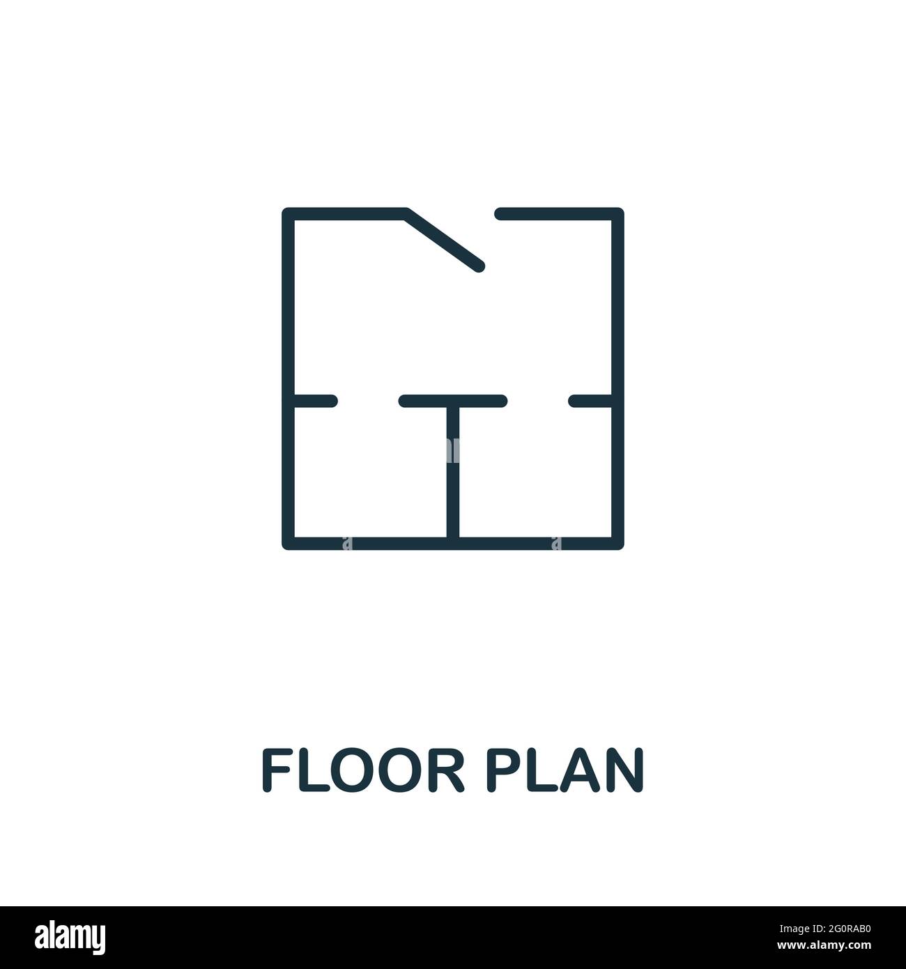 Floor Plan icon. Monochrome simple element from mall collection ... Floor Plan icon. Monochrome simple element from mall collection ...