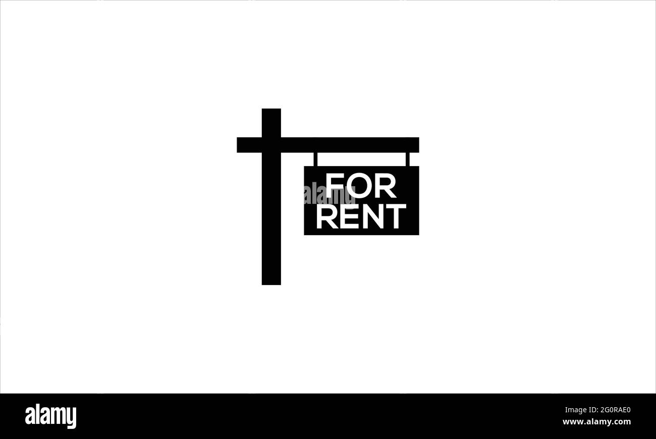 For Rent Board Real estate advertising selling house property concept ...