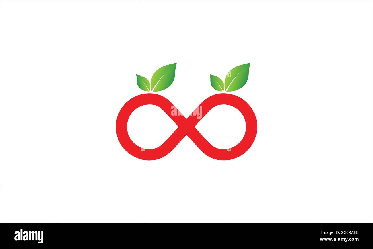 Infinity Eco Logo design illustration vector template illustration ...