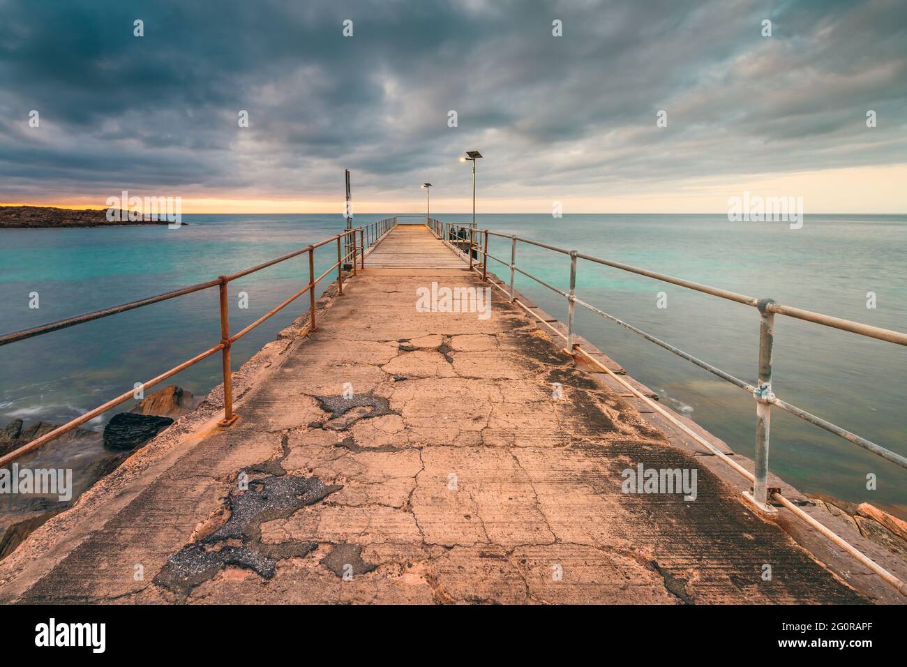 Second Valley jetty at dusk, South Australia Stock Photo - Alamy