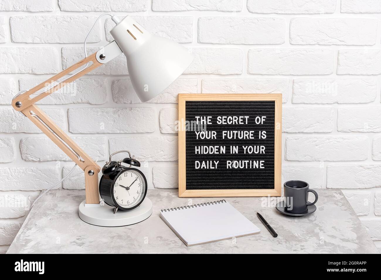 The secret of your future is hidden in your daily routine. Motivational ...