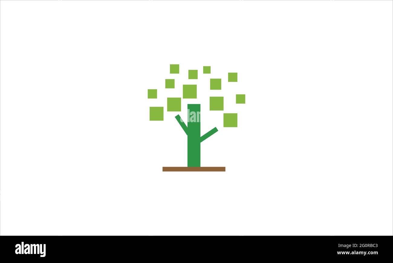 plant tree icon logo design vector illustration symbol Stock Vector ...