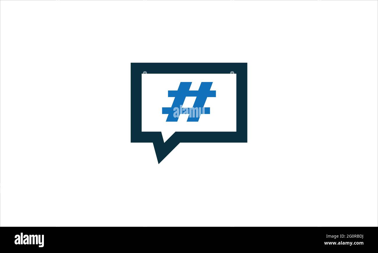 hash tag icon vector from influencer collection logo or Thin line hash ...